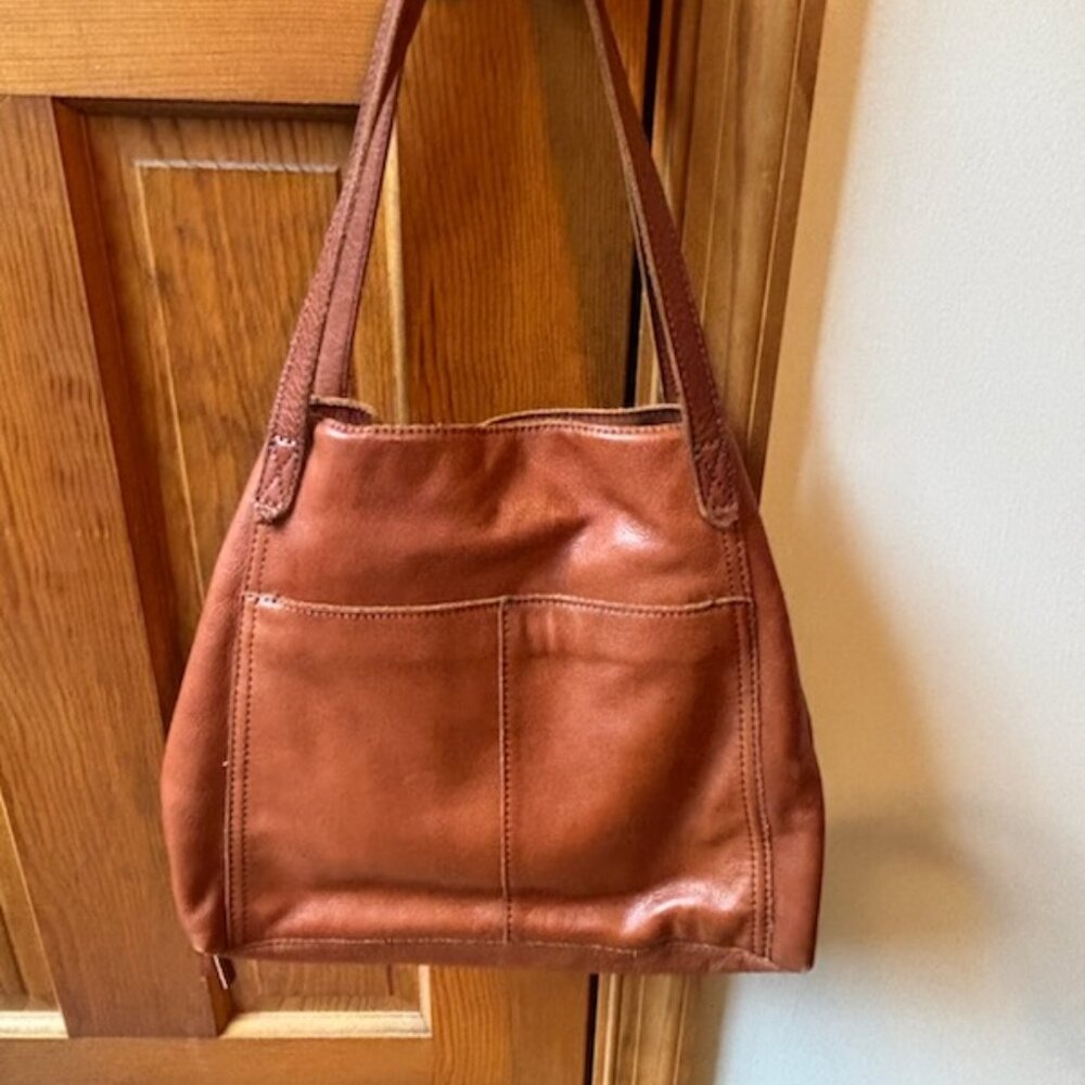 Margot New York, Marcy Tote Bag, Brown Leather - Gem